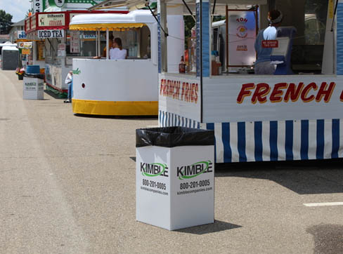 Kimble offers trash and recycling services for community events